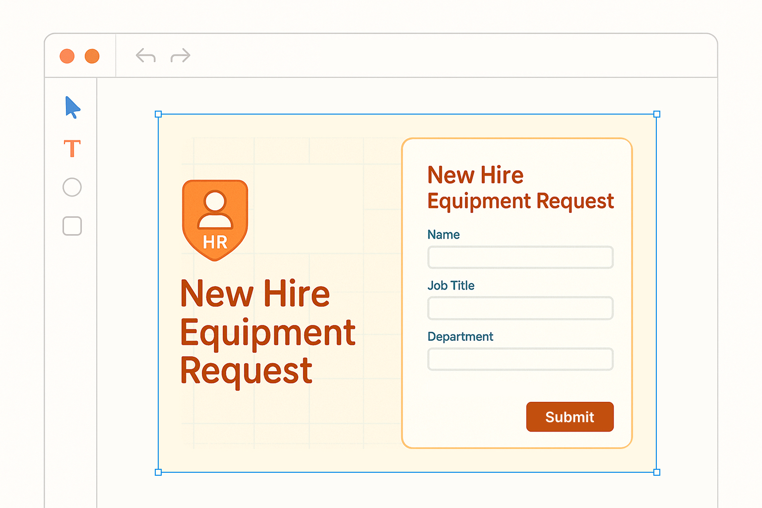 The Free Intuitive No-Code Form Builder for HR Managers